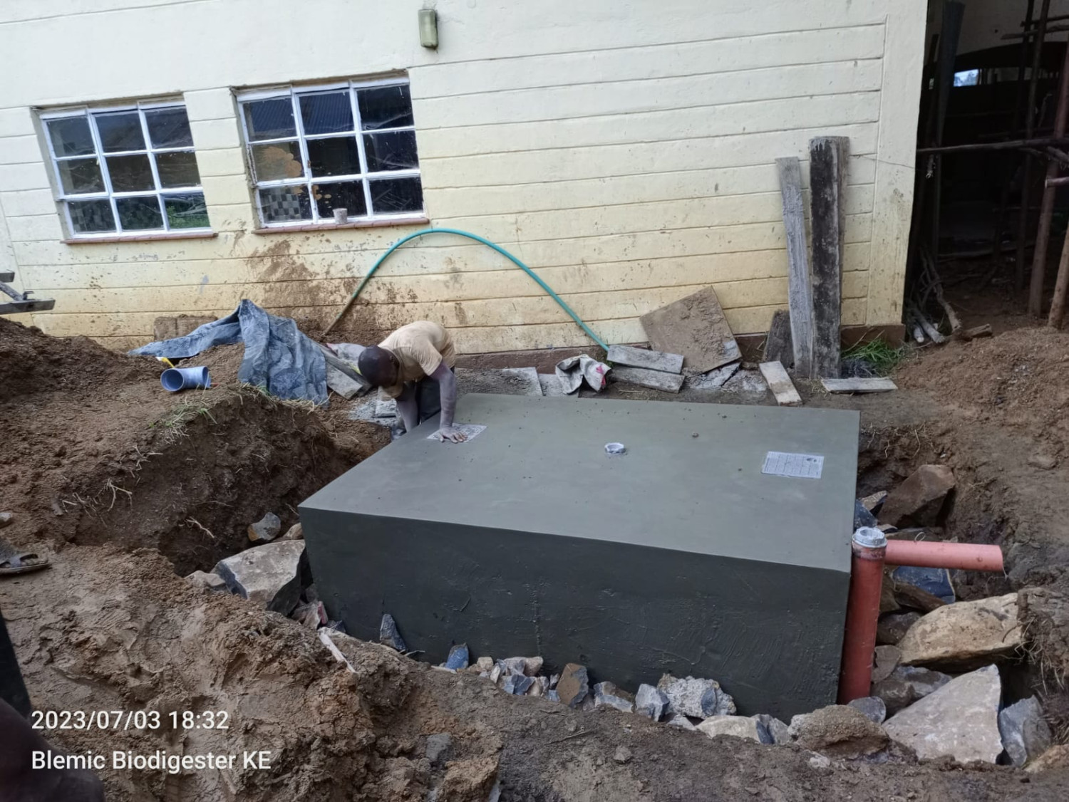 3m cubic biodigester system